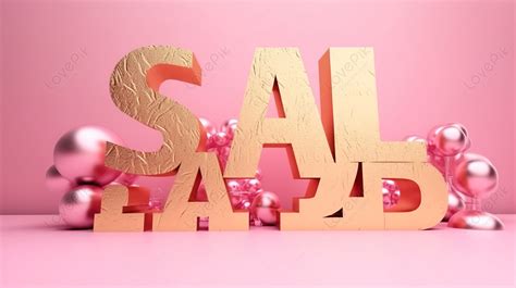 분홍색 글자로 현실적인 3d 렌더링된 큰 판매 비문과 함께 황금 크리스마스 트리 배너 분홍색 글자로 현실적인 3d 렌더링된 큰