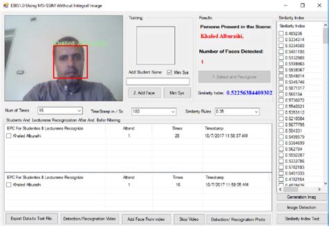 A Sample Of Real Time Implementation Results For Attendance Management