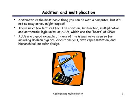 Addition And Multiplication