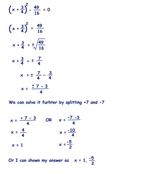 How To Solve A Quadratic Equation By Completing The Square Method Tessshebaylo