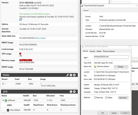 [solved] high disk usage on hyper v netgate forum