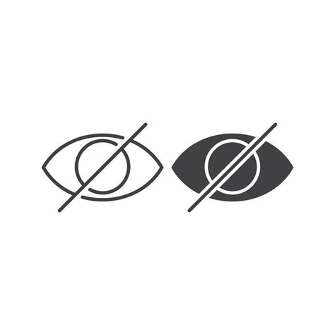 Eye Sensitive Content Vector Icon Template In 2025 Vector Icons