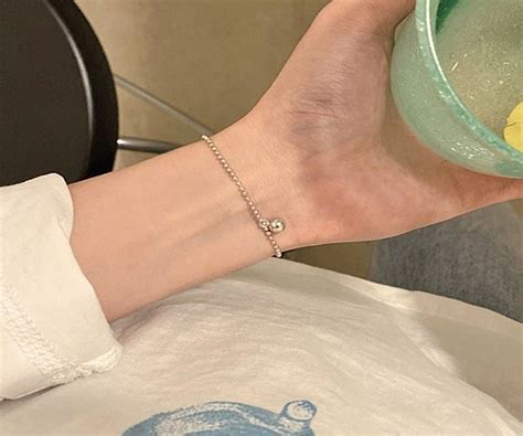 특가 변색 X 데일리 볼 체인 써지컬 스틸 방울 팔찌 에이블리