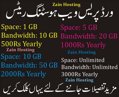 cheap wordpress web hosting in pakistan zain hosting