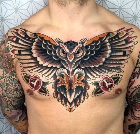 Barn Owl Tattoo Chest