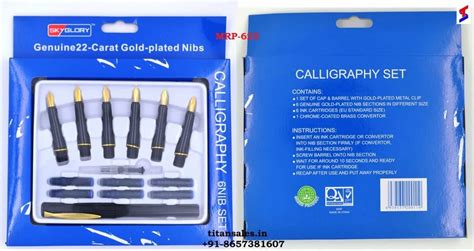 Sky Glory Calligraphy Pen Set Gold Plated Nibs At Rs 625 Piece In Mumbai Id 2849179907212