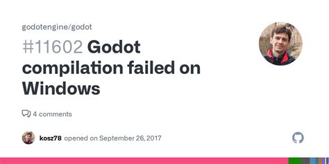 Godot Compilation Failed On Windows · Issue 11602 · Godotenginegodot