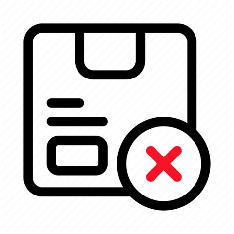 Package Reject Management Product Cross Icon Download On Iconfinder