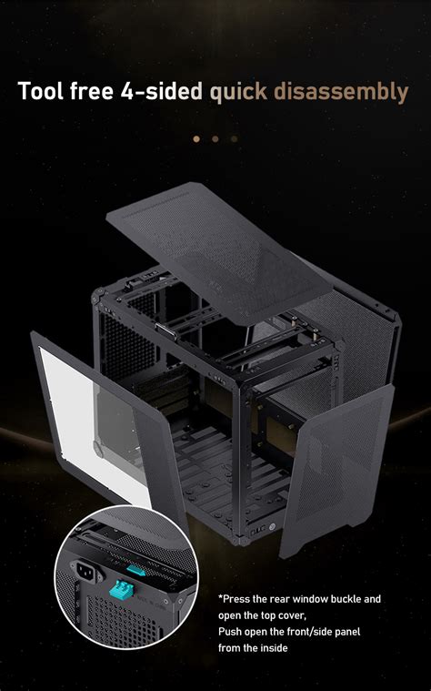 Jonsbo C6 Max Itx Matx Case For Pc Itx Portable Mini Desktop Mesh Chassis Computer With Type C