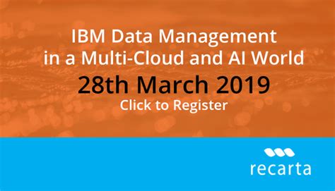 Ibm Multi Cloud And Ai Event 28th March 2019 London Recarta