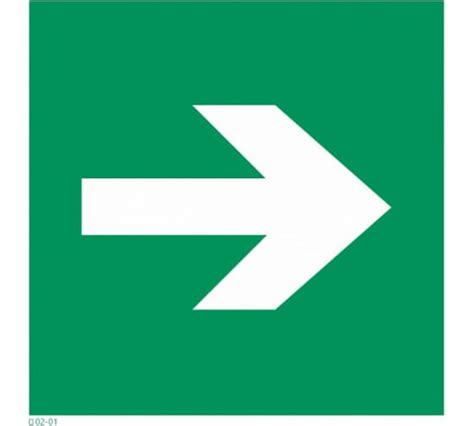 Наклейка эвакуационный знак Rexant Направляющая стрелка 100x100мм 56 0029 выгодная цена