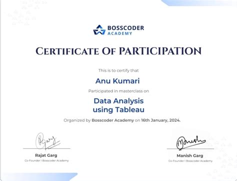 Anu Kumari On Linkedin Tableau Dataanalytics Bosscoderacademy
