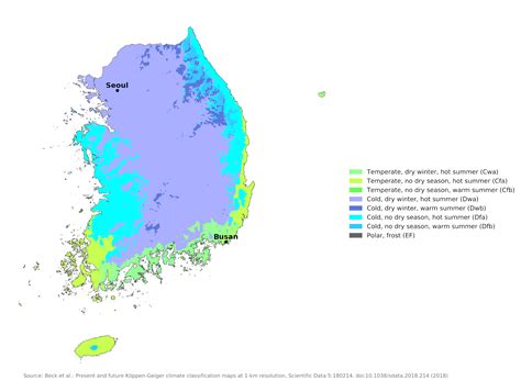 Blue Green Atlas The Climate Of South Korea