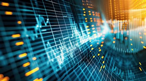 Abstract Digital Data Visualization Premium Ai Generated Image