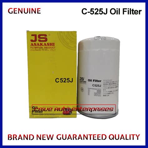 Original Js C 525j Oil Filter For Isuzu Forward 6he1 6hh1 6hk1 6hl1