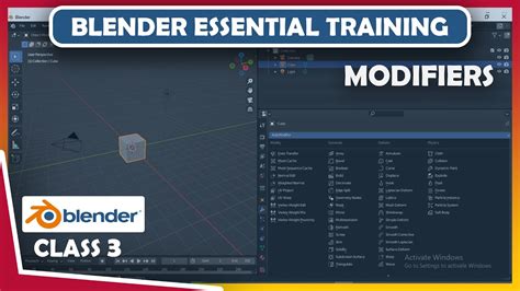 Blender Essential Training Blender Modifiers Beginners Tutorials Class 3 Youtube