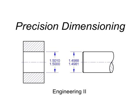Precision Dimensioning Engineering Tolerances And Fits