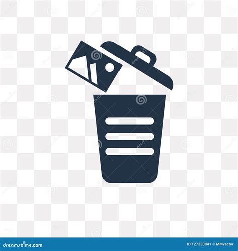 Delete Vector Icon Isolated On Transparent Background Delete T Stock