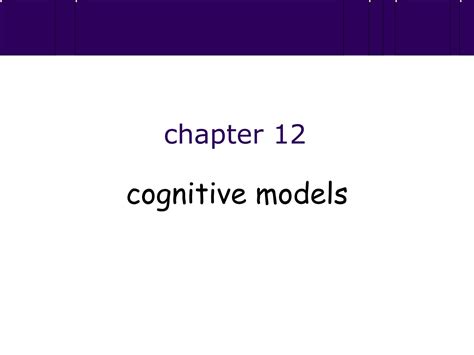 Solution Lecture Human Computer Interaction 3rd Chapter 12 Cognitive