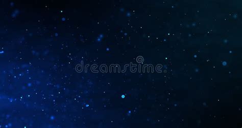 Pattern Flow And Futuristic Particles With Space In Dispersion Of Small Glowing Lights In