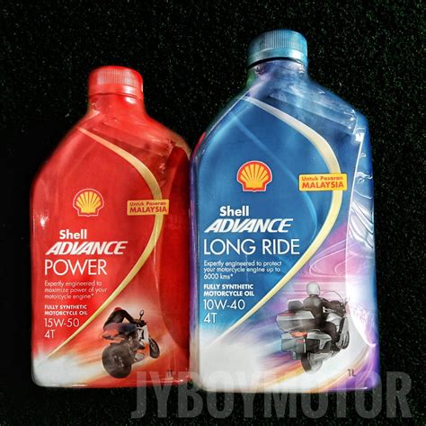 Shell Advance Fully Synthetic Motorcycle Oil Shell Long Ride 10w 40