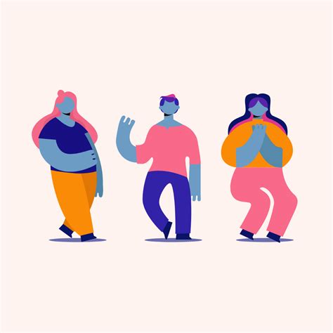 Free Abstract People Vector Template To Edit Online