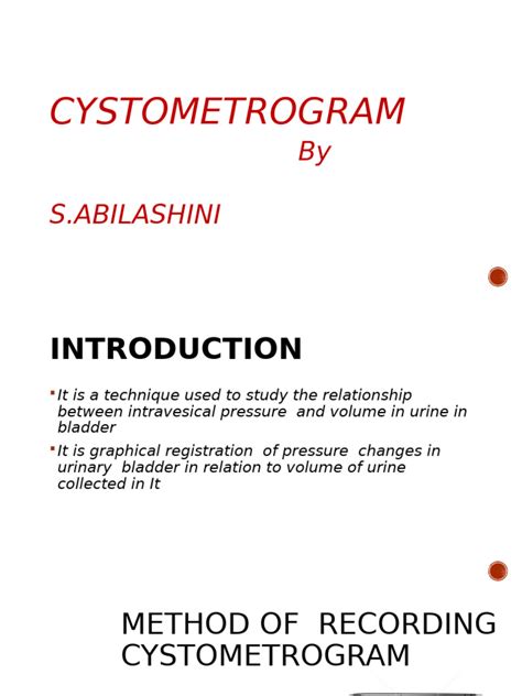 Cystometrogram Pdf