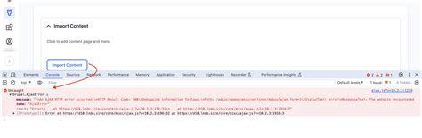 Drupal AjaxError On Content Import 3438871 Drupal Org