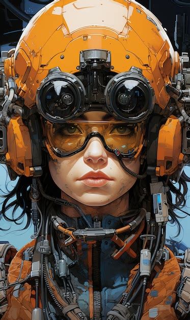 Premium Ai Image A Woman Wearing A Helmet And Goggles