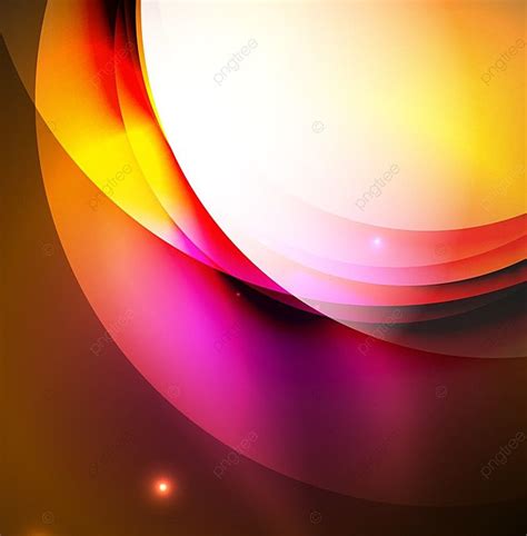 Overlapping Circles On Glowing Abstract Background Template Abstract