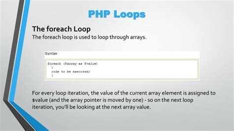 Php Loops And Php Forms Pdf