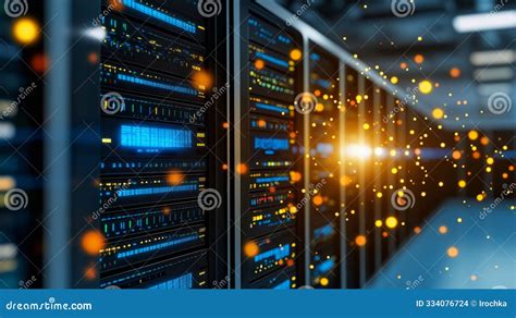 Server Racks In Computer Network Security Server Room Data Center Neural Network Generated Art
