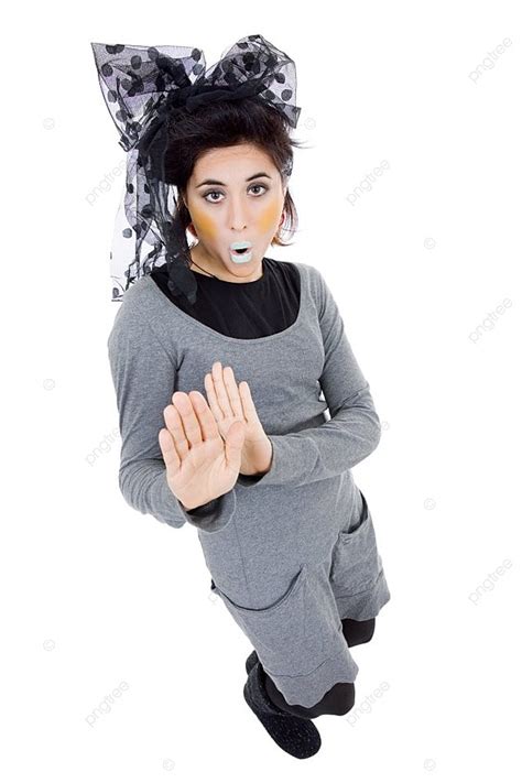 광대로 옷을 입고 젊은 아름 다운 여자 전신 사진 배경 및 무료 다운로드를위한 그림 Pngtree