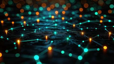 Abstract Network Visualization Premium Ai Generated Image