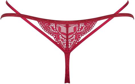 Stringi Czerwone Erotyczne Sex Bielizna Ivetta Lxl Ceneopl