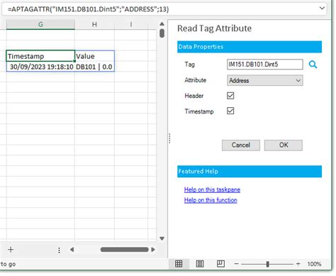 Tag Attribute Taskpane Excel Add In Automation Portal