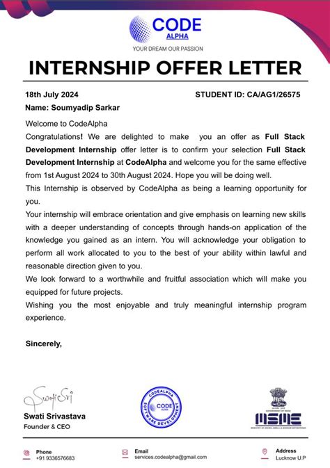 Soumyadip Sarkar On Linkedin Internship Webdevelopment Cybersecurity Fullstackdevelopment