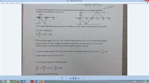 Solved Express Each Waveform In Terms Of Step Functions And Chegg Com