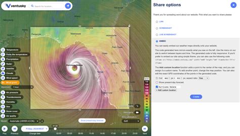How To Use Embed Iframe Version Of Ventusky Myventusky