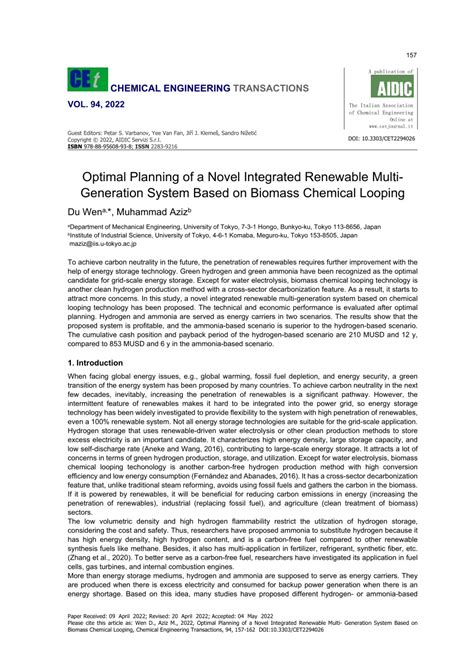 Pdf Optimal Planning Of A Novel Integrated Renewable Multi Generation System Based On Biomass