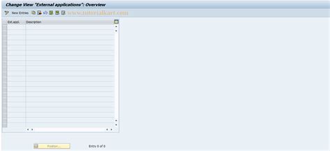 REBDRO SAP Tcode RO External Applications