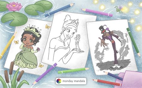 Princess Tiana Disney Coloring Pages