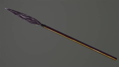 3d Lowpoly Bessing Indonesia Traditional Weapon Model Turbosquid 2144704