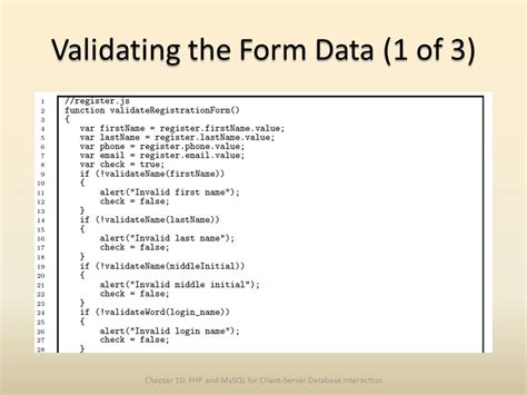 Php And Mysql For Client Server Database Interaction Chapter Ppt Download