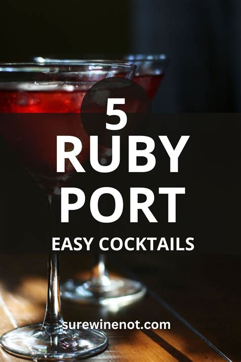Ruby Port Cocktails Best Recipes Sure Wine Not