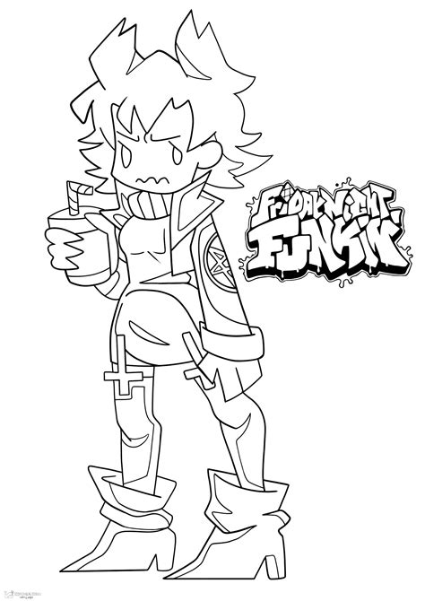 Dibujos De Friday Night Funkin Para Colorear