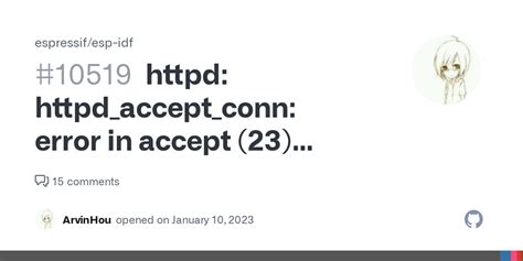 D Dacceptconn Error In Accept 23 Idfgh 9118 · Issue