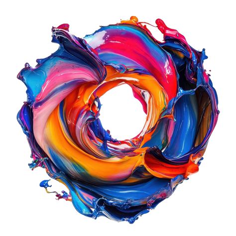 Vibrant Swirling Colors Create A Dynamic Abstract Design 60820545 Png