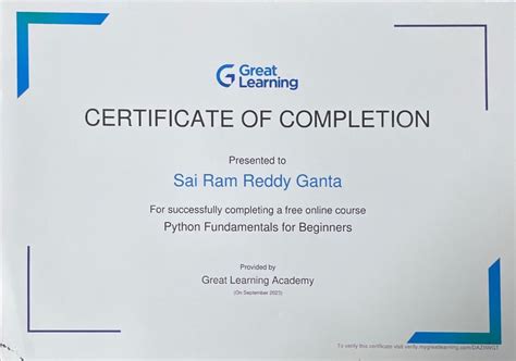 I Am Delighted To Have Successfully Completed My Python Programming