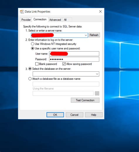 How To Test Udl With A Different User Rsql